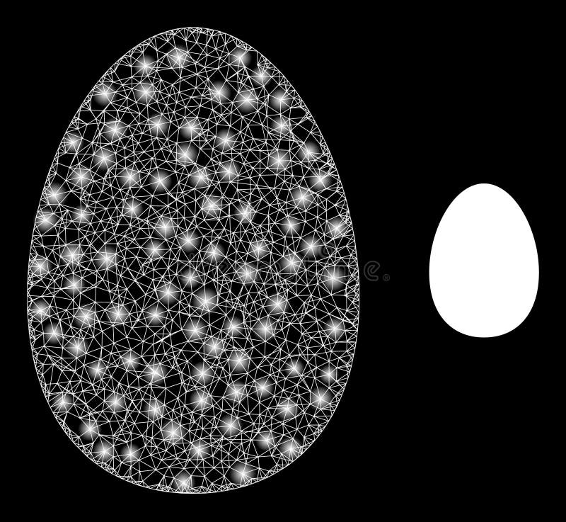 Bright Hatched Egg with Bright Light Spots Stock Vector - Illustration ...