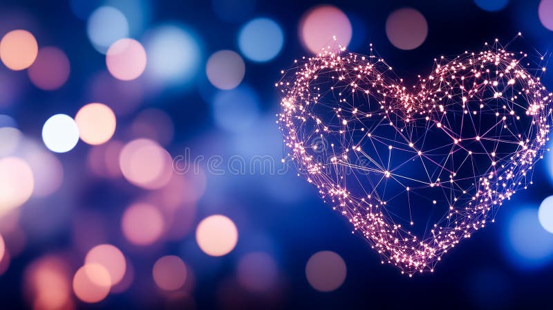 Bright Heart Design with AI Thought Bubbles Symbolizes Creativity and ...