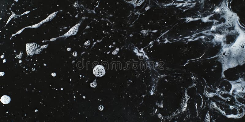 Bright Highlights and Dense White Patterns Create a Striking Black and ...