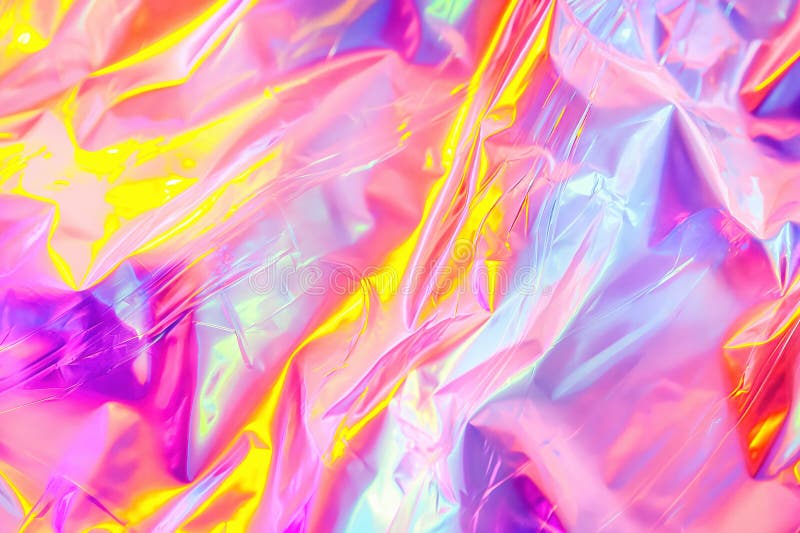Bright Holographic Foil Texture with Colorful Abstract Light Reflection ...