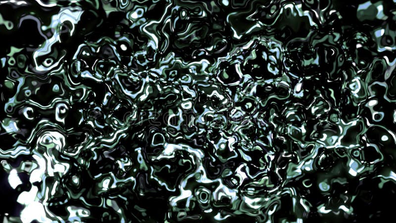 Bright Hypnotic Plasma Flow. Motion. Beautiful Shimmering Liquid ...