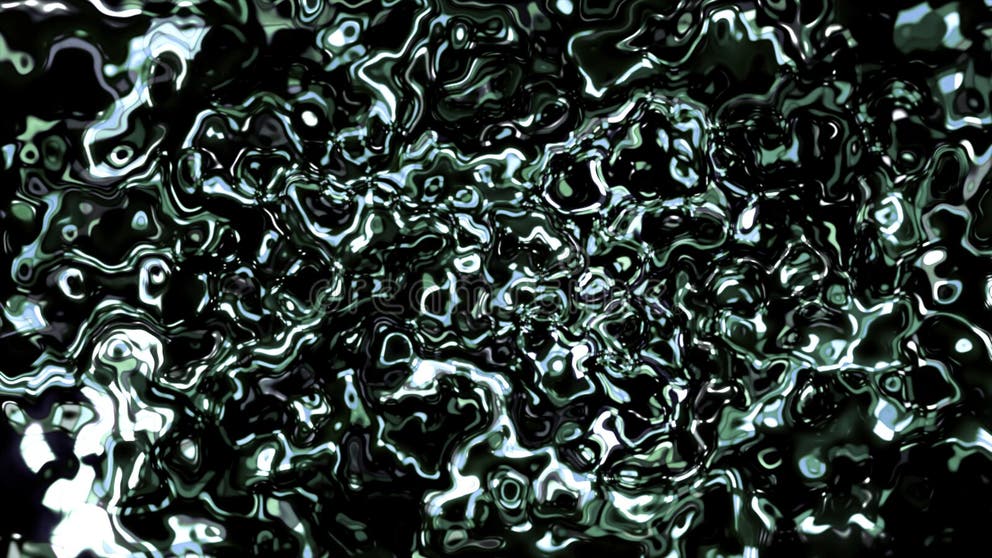 Bright Hypnotic Plasma Flow. Motion. Beautiful Shimmering Liquid ...