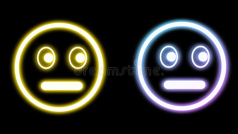 Bright Icon in Looking Right Side Expression Stock Illustration ...