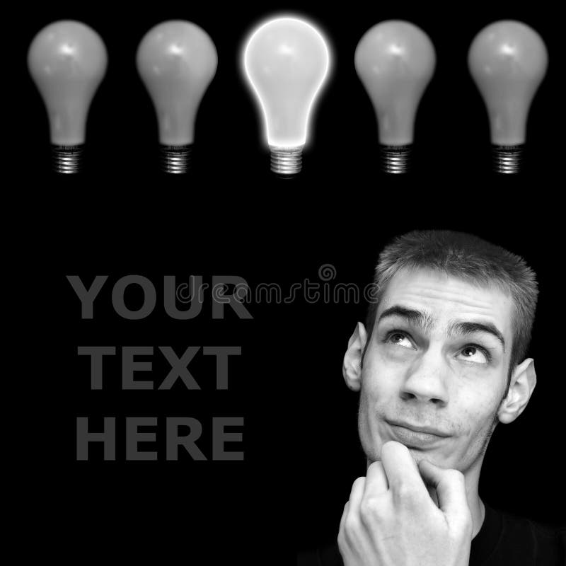 Bright Idea stock photo. Image of male, career, dream - 14791476