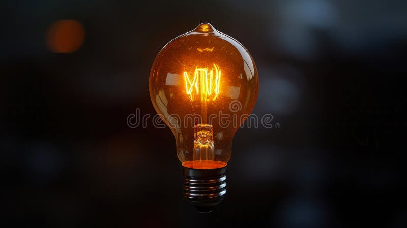 Bright Idea Beacon: Iconic Light Bulb. Stock Illustration ...