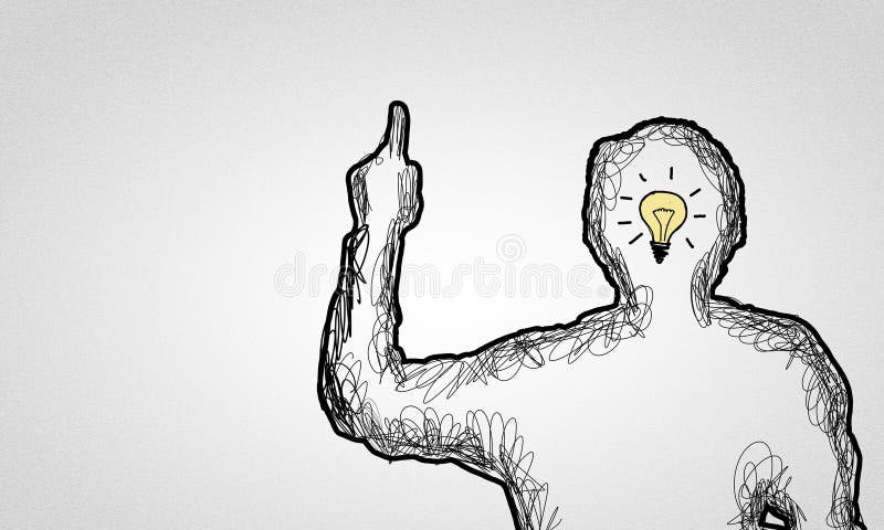 Bright idea stock illustration. Illustration of brainstorming - 44507155