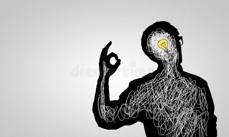 Bright idea stock illustration. Illustration of human - 45283133