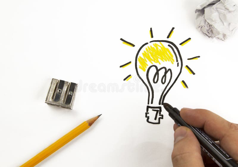Bright Idea stock photo. Image of concept, genius, answer - 35584188