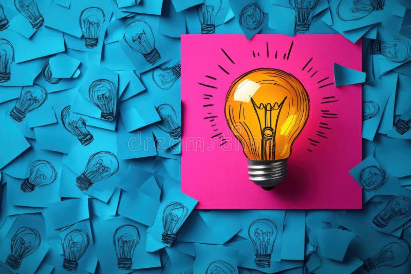 Bright Idea Concept, Brainstorming and Creativity Concepts To Achieve ...