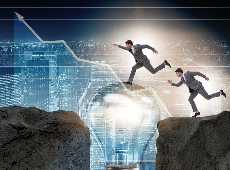 Bright Idea Concept with Business People Stock Image - Image of ...