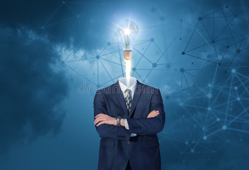 Bright idea. stock image. Image of intelligence, internet - 85406693