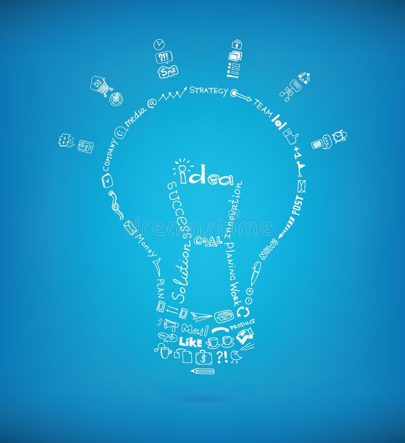 Bright idea concept stock vector. Illustration of diagram - 31102624