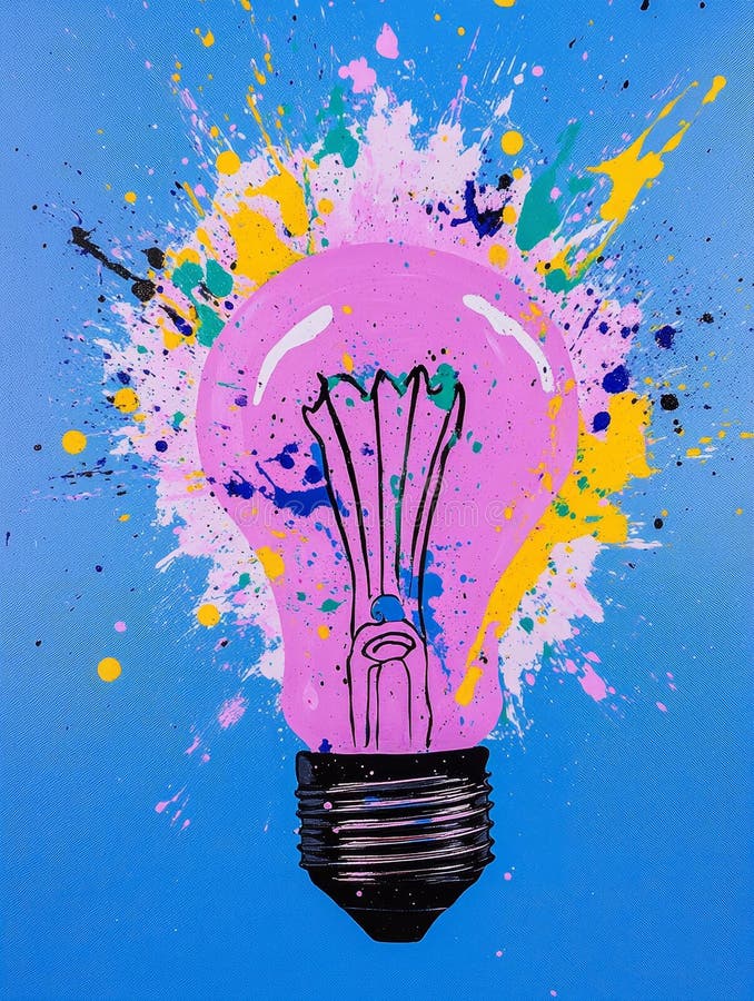 Bright Idea Explosion Symbolizing Creativity Innovation Inspiration ...