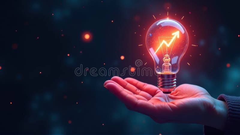 Bright Idea Growth and Innovation Concept Stock Illustration ...