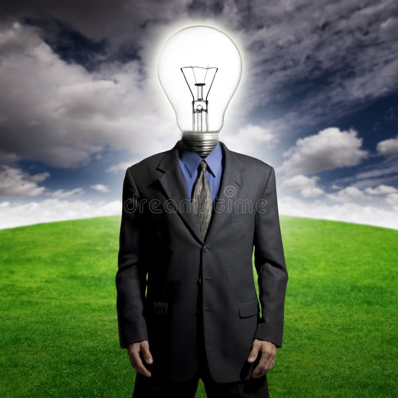 Bright idea guy stock image. Image of inventive, resourceful - 35761157