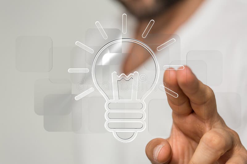 A Bright Idea in Hand Concept Design Art Stock Image - Image of ...