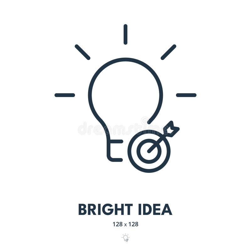 Bright Idea Icon. Creativity, Solution, Innovation. Editable Stroke ...