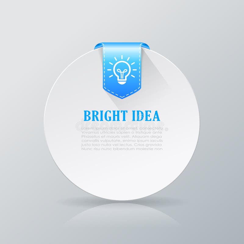 Bright idea info card stock vector. Illustration of dialog - 79086850