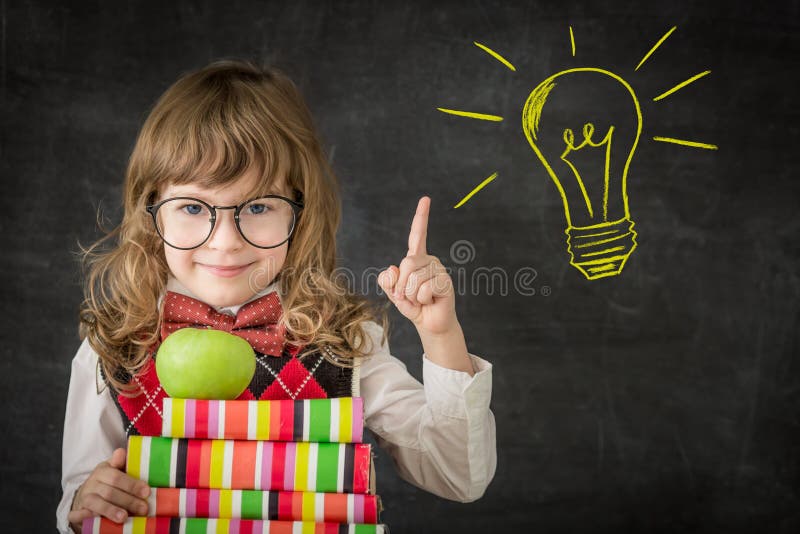 Bright idea stock photo. Image of face, concept, lesson - 40926290