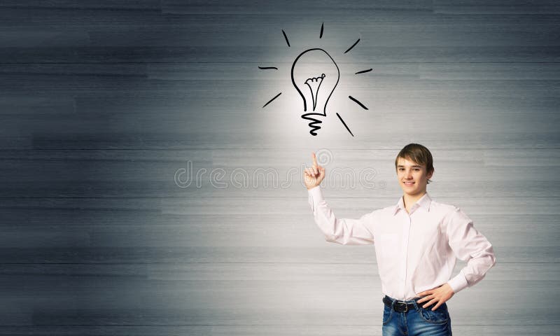 Bright idea stock image. Image of creative, education - 46131585