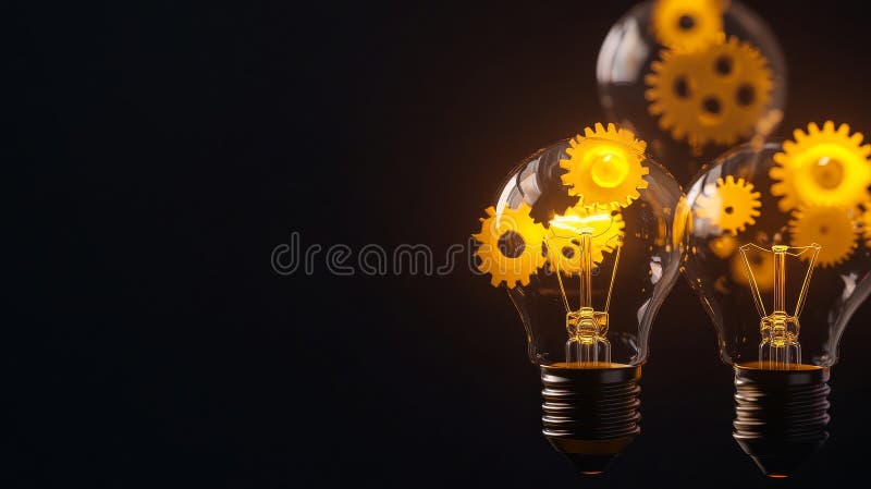 Bright Ideas Gears and Light Bulbs Symbolizing Innovation Light Bulbs ... Bright Ideas Gears and Light Bulbs Symbolizing Innovation Light Bulbs ...
