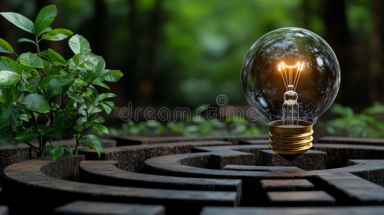 Bright Ideas Illuminate the Path of Innovation: a Light Bulb on Top of ...