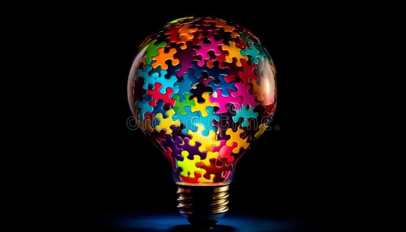 Bright Ideas Illuminated by Glowing Electric Lamps Generated by AI ...