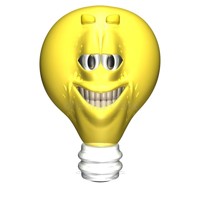 Bright Ideas Smiley 2 stock illustration. Illustration of abstract - 861577