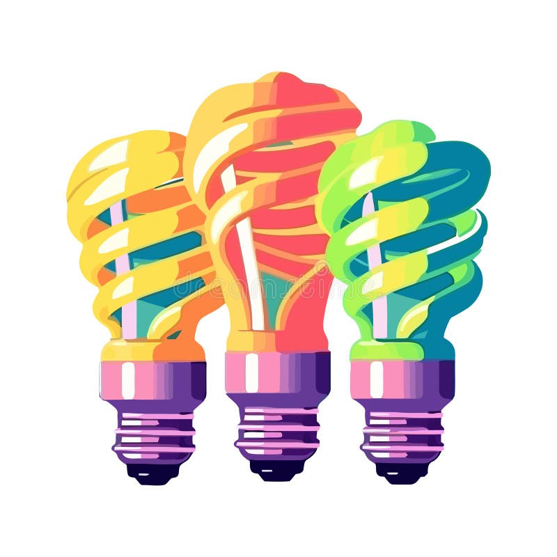 Bright Ideas Success with Efficient Technology Stock Vector ...