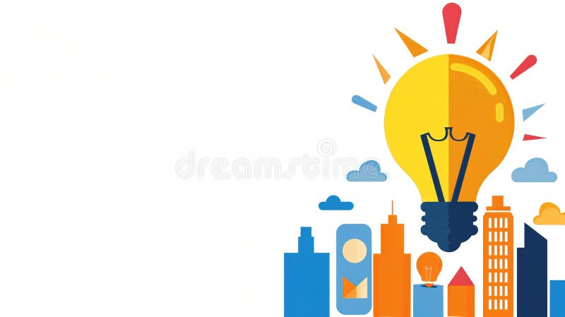 Bright Ideas in Urban Innovation and Modern Business Design Stock ...