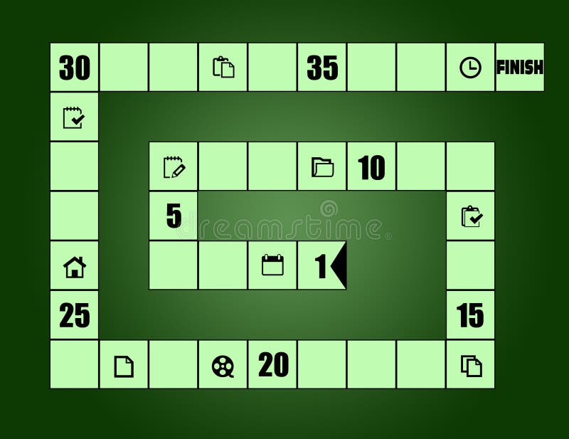 Bright Illustration for Board Game. Creative Design Stock Illustration ...