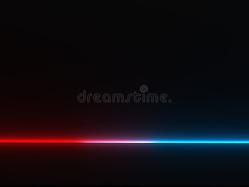 Bright Indirect Red Blue Light on a Dark Wall Stock Photo - Image of ...