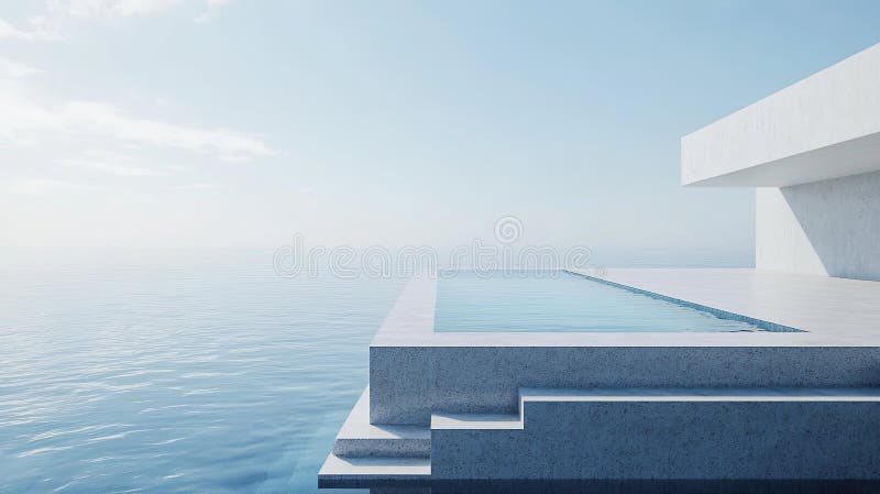 A Bright Infinity Pool Blending Seamlessly into the Ocean Horizon ...