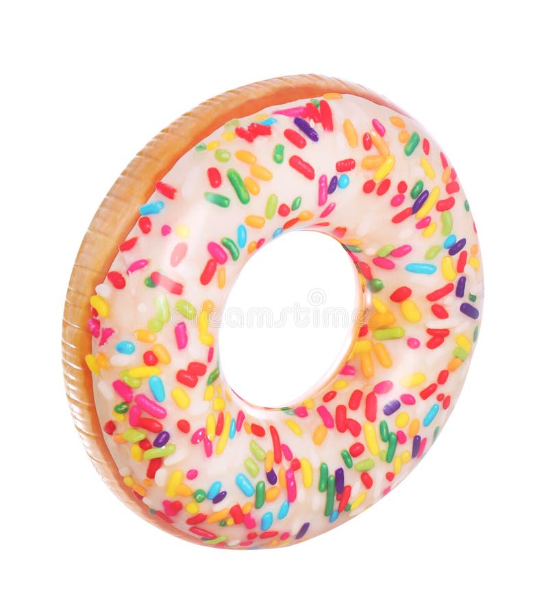 Bright Inflatable Donut Ring Isolated Stock Image - Image of lifebuoy ...