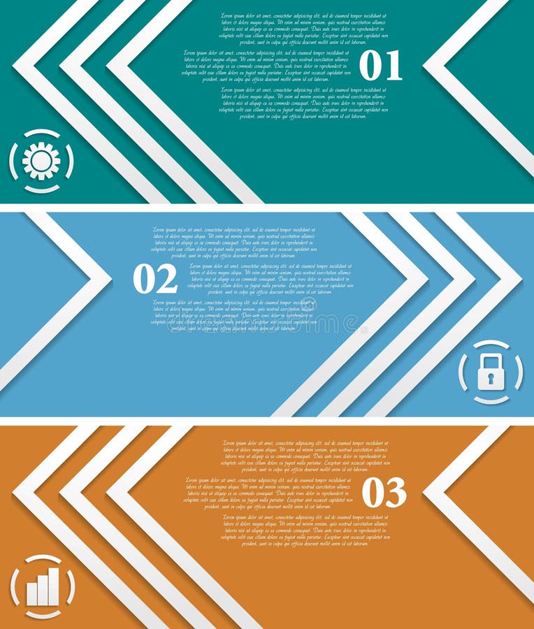 Bright Infographic Vector Tech Banners Stock Vector - Illustration of ...