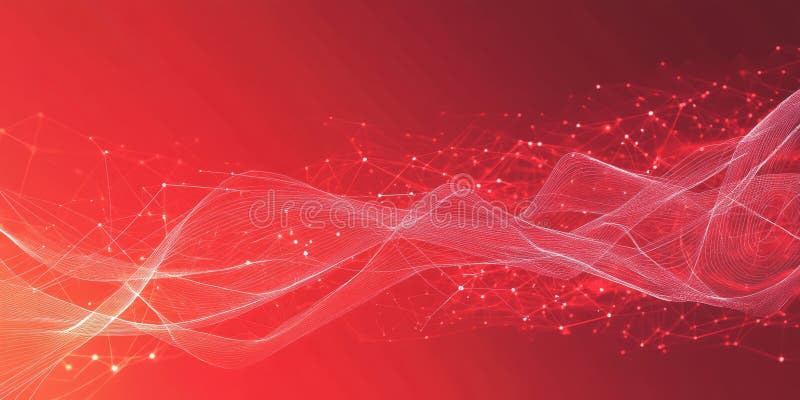 A Bright, Intense Red Background with Energetic, Zigzag Lines that ...