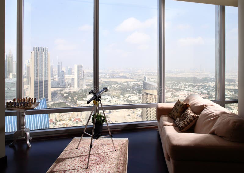 Bright Interior of Living Room Stock Image - Image of area, atmosphere ...