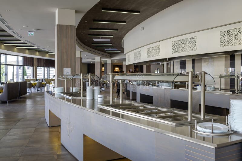 Interior of the Main Restaurant with a Buffet 1 Editorial Image - Image ...