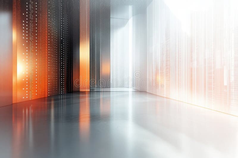 Modern Abstract Interior with Light Reflections and Gradient Colors in ...