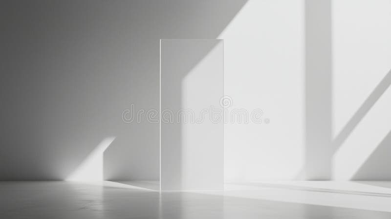 Bright Interior Space with Sharp Shadows Cast by Sunlight on Clean ...