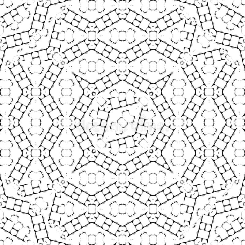 Bright Intricate Geometric Seamless Pattern Stock Illustration ...