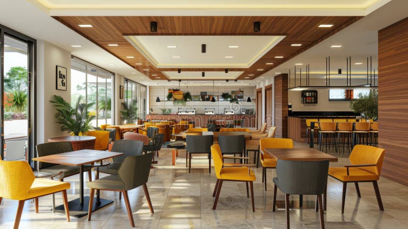 A Bright and Inviting Student Lounge with Comfortable Seating, Dining ...