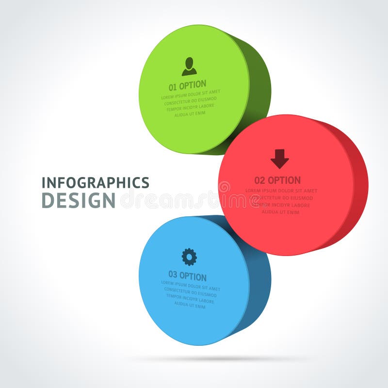 Bright Isometric Circle Chips Marketing Analyzing Infographics Scheme Realistic Template Vector ...