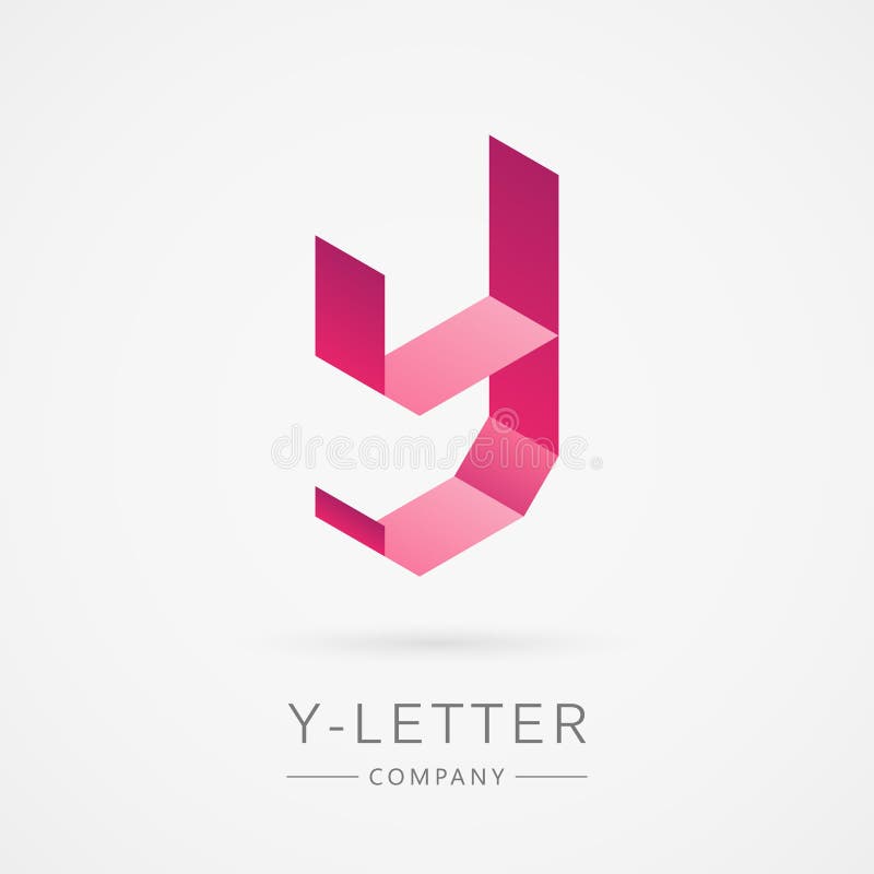 Bright isometric Y letter stock illustration. Illustration of letter ...