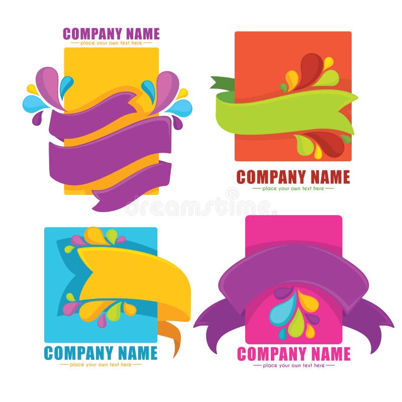 Bright labels stock vector. Illustration of bright, information - 68331735