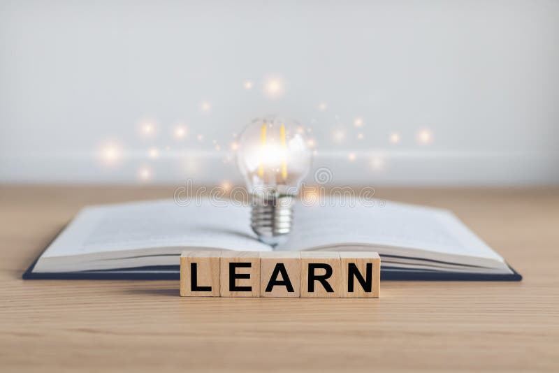 Bright Lamp with Book. Business Success Idea by Learning or Studying ...