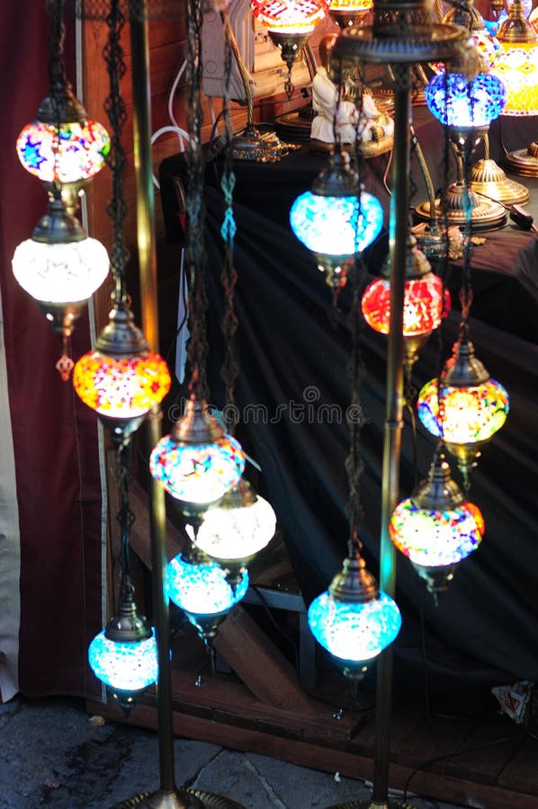 Bright lanterns stock image. Image of ramadan, lights - 172504669