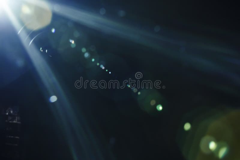 Bright Lens Flare with Strong Light in Corner Stock Photo - Image of ...