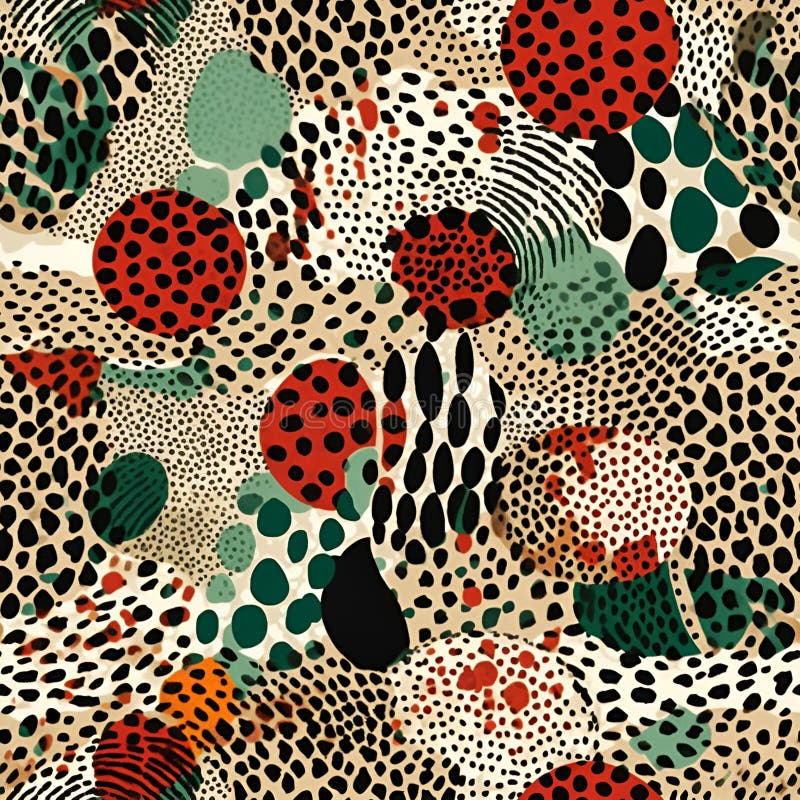 Bright Leopard Pattern, Animal Print, Modern Seamless Pattern. AI ...