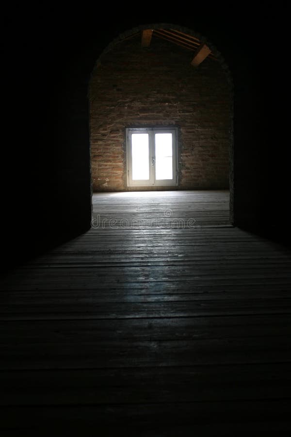 Bright Light through an Attick Window Stock Image - Image of reflection ...
